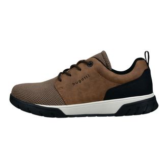 Bugatti Homme, Chaussures, Brun, Taille: 45 EU Baskets &agrave; lacets avec empi&egrave;cements en mesh