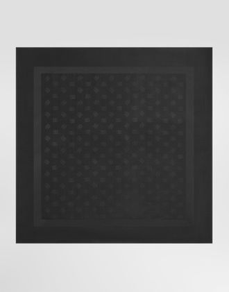 Dolce & Gabbana Stola 135 X 135 Aus Seide Mit Logo-jacquard - Frau Schals Und T&uuml;cher Grey Onesize