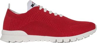 Kiton Femme, Chaussures, Rouge, Taille: 36 EU Fits Baskets en maille de coton
