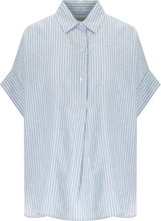 Max Mara Femme, Blouses et Chemises, Bleu, Taille: 36 FR Verve Blouse