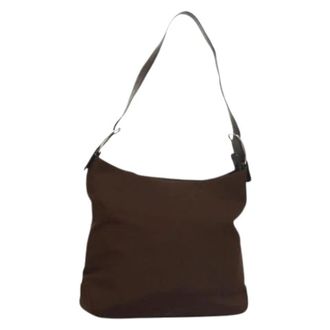 Ferragamo Pre-owned Canvas Schultertasche - - Pre-owned - Damen - Braun - ONE SIZE