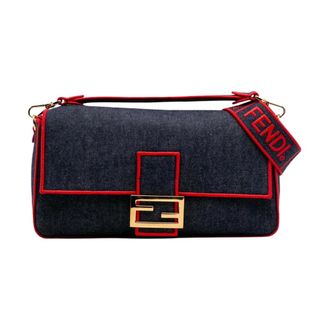 Fendi Pre-owned Elegante Umh&auml;ngetasche aus Denim - - Pre-owned - Damen - Blau - ONE SIZE