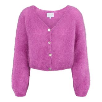 Americandreams Americandreams, Femme, Pulls, Violet, Taille: 42 FR Cornelia Cropped Cardigan