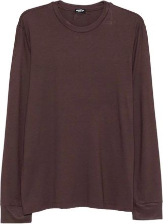 Dsquared2 Homme, Tops, Brun, Taille: L T-shirt à manches longues et col rond