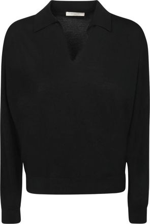Incotex Femme, Tops, Noir, Taille: 48 FR Pull Polo