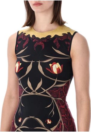 Marine Serre Femme, Tops, Multicolore, Taille: 40 FR Flowers Printed Jersey Second Skin Top