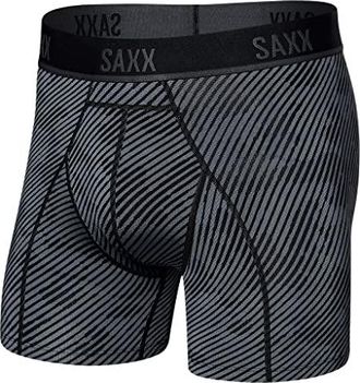 SAXX Underwear Co. Saxx Underwear Co. sous-v&ecirc;tements pour Homme avec Poche Kinetic Light Compression Mesh Boxer, Camouflage Optique - Noir, Small