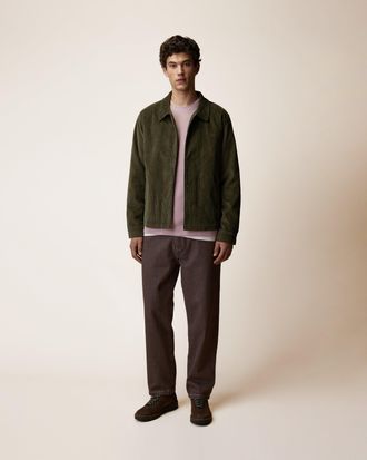 Faguo Veste en coton kaki