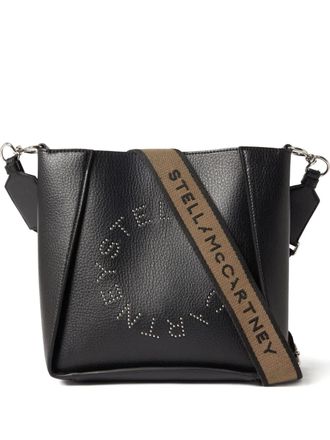 Stella McCartney sac &agrave; bandouli&egrave;re Logo Square - Noir