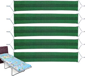 Generico Stuhlst&uuml;tzenschnur-Set - 5-teiliger Ersatz - robuste B&auml;nder f&uuml;r Liegestuhl, robuste Sitzhilfe f&uuml;r Gartenm&ouml;bel, einfache Befestigung an