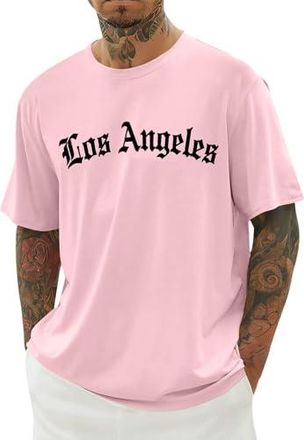 Generic T-shirts &agrave; col rond &agrave; manches courtes pour homme - L&eacute;ger - Pour les loisirs - Confortable et respirant - Extensible - Disponible dans de nombreuses co