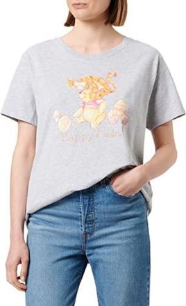 Disney &laquo; Happy Easter Winnie &raquo; WODWINITS011 T-Shirt Femme, Gris Chine, Taille XL