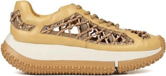 4CCCCees 4Ccccees, Femme, Chaussures, Beige, Taille: 40 EU Baskets en cuir