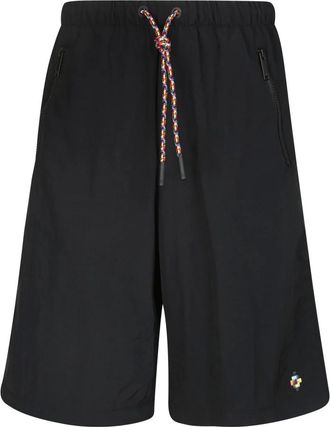 Marcelo Burlon Homme, Sport, Noir, Taille: S Short de surv&ecirc;tement brod&eacute; du logo
