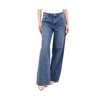 Michael Kors Femme, Jeans, Bleu, Taille: 40 FR Jean &Eacute;vas&eacute; en Denim