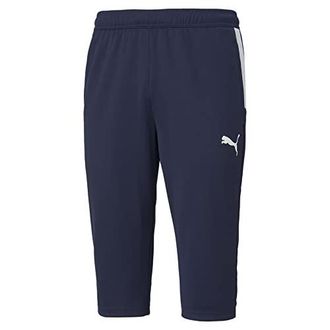 Puma Teamliga Pantalon dentraînement 3/4, Peacoat, Blanc, M Homme