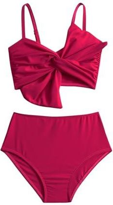 Generic Bikini pour femme - Sexy et &eacute;l&eacute;gant - Deux pi&egrave;ces - Col en V - Triangle - Push Up - Maillot de bain - Maillot de bain ventre plat - Bas de bikini - So