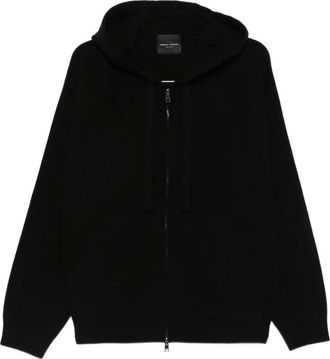 Roberto Collina Homme, Sweatshirts et sweats à capuche, Noir, Taille: S SweaT-shirt Roberto Collina