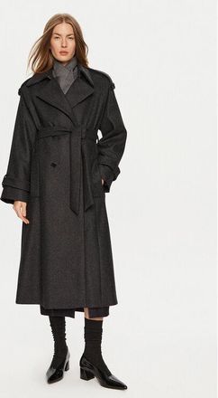 IVY OAK Wollmantel Caroline Ann IO111147 Grau Relaxed Fit