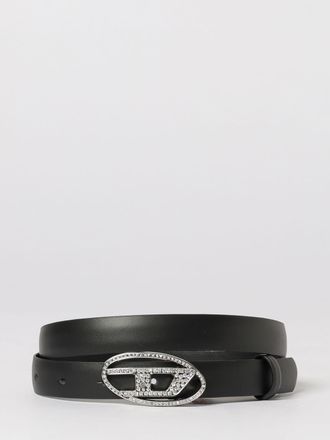Diesel Jungen-G&uuml;rtel aus Rindsleder mit Glas-Logo-Schnalle