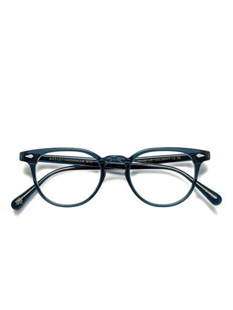 Moscot lunettes de vue Fevel &agrave; monture ronde - Bleu