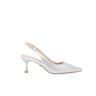 Twentyfourhaitch Femme, Chaussures, Gris, Taille: 40 EU Scarpa Slingback