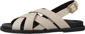 Geox Femme, Chaussures, Beige, Taille: 39 EU Sandales Plates Adelash