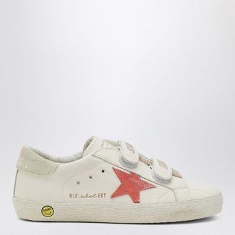 Golden Goose Old School Sneaker weiss/pfirsichfarben