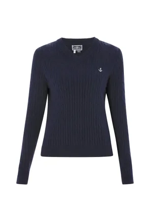 Dreimaster Dreimaster Pullover Frauen Marine
