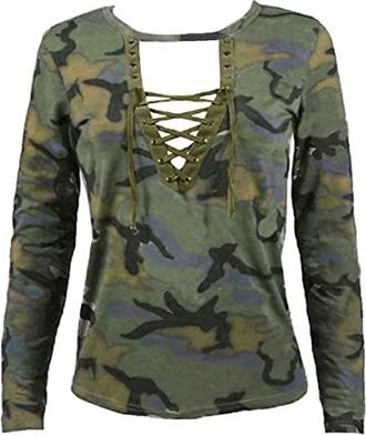 Onsoyours Tee Shirt Femme Moulant Haut Sexy Col V Top Femme &Eacute;l&eacute;gant Chic Manche Courte Slim Blouse T Shirt Extensible &Eacute;t&eacute; Casual Vintage Serr&eacute; Croix Avant A Ver