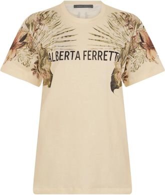 Alberta Ferretti Femme, Tops, Beige, Taille: 40 FR T-Chemises