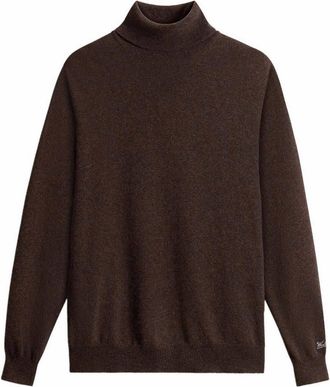 Woolrich Pull Col Rond - Marron