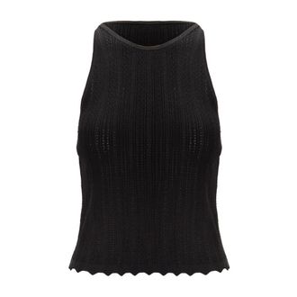 Nenette &Auml;rmelloses Oberteil - - Tops - Damen - Schwarzk - L