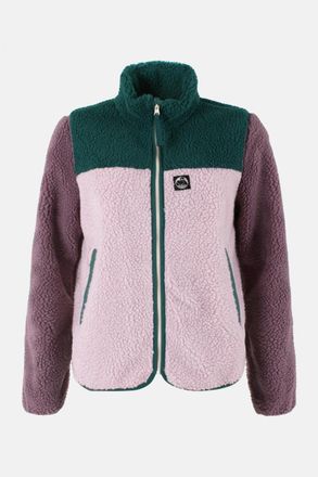 Danef&aelig; Danebirk Fleecejacke Rosa Flieder Dunkelgr&uuml;n