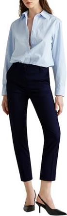 Benetton Pantalone 40fadf08u, Bleu, 46 Femmes