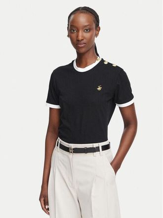 Beverly Hills Polo Club T-Shirt P-SS26W-TS0104 Schwarz Regular Fit