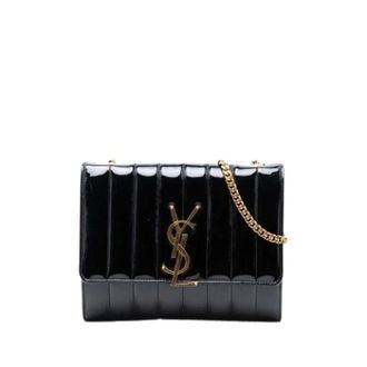 Saint Laurent Sac bandouli&egrave;re Vicky Pre-owned - Femme - Pre-owned - Noir - Taille: ONE Size