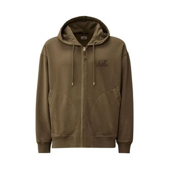 C.P. Company C.p. Company, Homme, Sweatshirts et sweats &agrave; capuche, Gris, Taille: M Zip-throughs