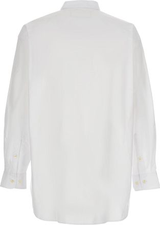 ERL Striped Woven Cotton Shirt - White