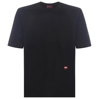 Diesel Schwarzes Diesel-Graffiti-Block-Logo-T-Shirt