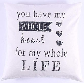 La Finesse Kissenbezug, Baumwolle, Farbige Textil, Einer Gr&ouml;&szlig;e