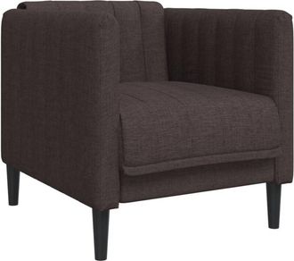 vidaXL Fauteuil marron foncé tissu vidaXL