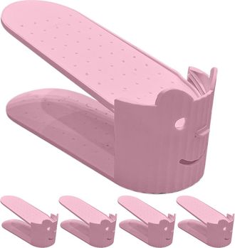 Generic Sammlung von Schuhorganisatoren, Stiefeletten Stehend Doppelsteg 5x, Sneakerst&auml;nder Nicht-Sneakers, Speicherplatz f&uuml;r Raumschuhe f&uuml;r High Heels, Sneak