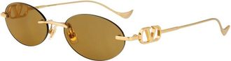 Valentino Bejewelled Sonnenbrillen - - Accessories - unisex - Gelb - 53 MM