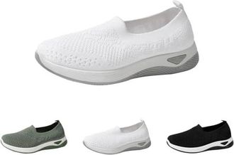 Generic Baskets pour femme - Chaussures de sport plates - L&eacute;g&egrave;res - Respirantes - Semelle souple - Chaussures dext&eacute;rieur d&eacute;contract&eacute;es - Confortables - Antid&eacute;