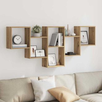 vidaXL Wandregal Artisan-Eiche 159x18x66 cm Holzwerkstoff Vidaxl