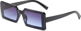 Generic Lunettes de soleil carrées tendance 2025 pour hommes et femmes pour les vacances en plein air (couleur : B, taille : moyenne)