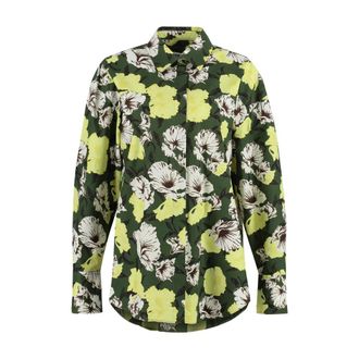Msgm Lang&auml;rmliges Shirt mit Blumenmuster - - Blouses & Shirts - Damen - Mehrfarbig - L