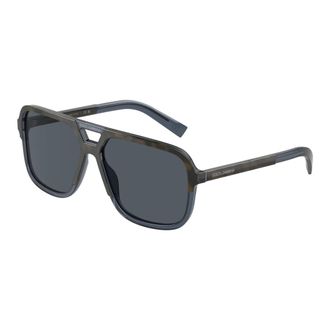 Dolce & Gabbana Homme, Accessoires, Bleu, Taille: 58 MM Dg4354 Lunettes de soleil