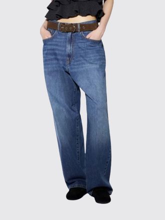 Liviana Conti Sheldon Wide-Leg-Jeans mit niedriger Leibh&ouml;he aus Baumwolldenim von